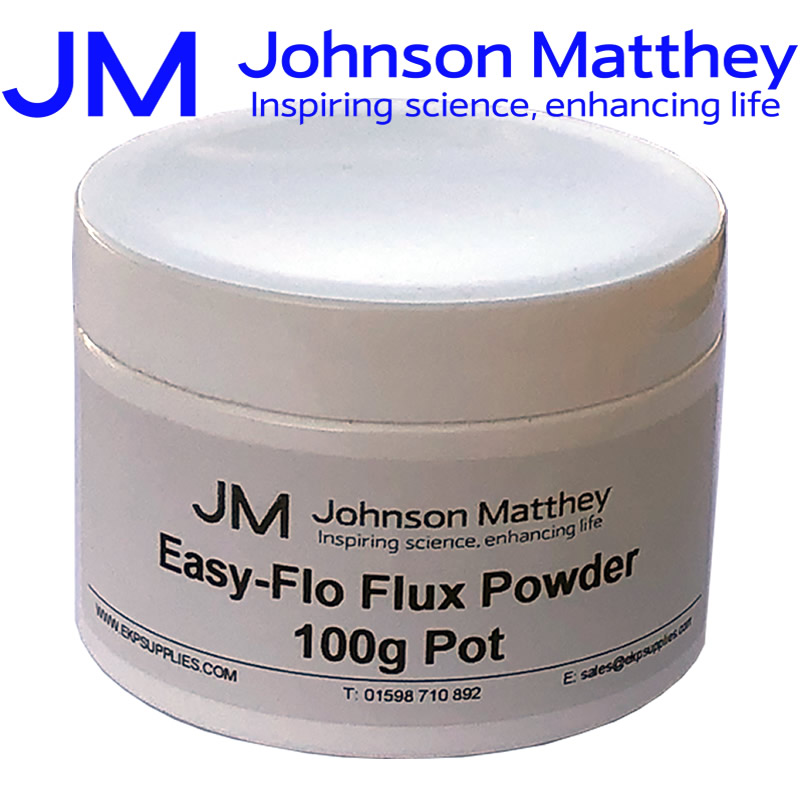 Johnson Matthey Easy-Flo Flux Powder - 100g - EKP Supplies - Precision ...